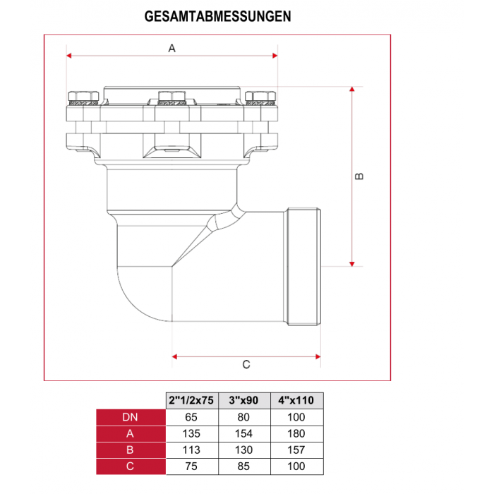 Messing PE Winkel 90° mit Flansch / Innengewinde