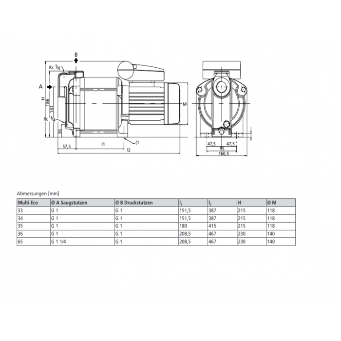 Pumpe KSB Multi Eco 34 D