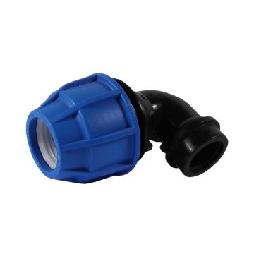 Messing PE Winkel 90° mit Innengewinde