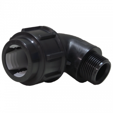 PE Winkel 90° mit Außengewinde