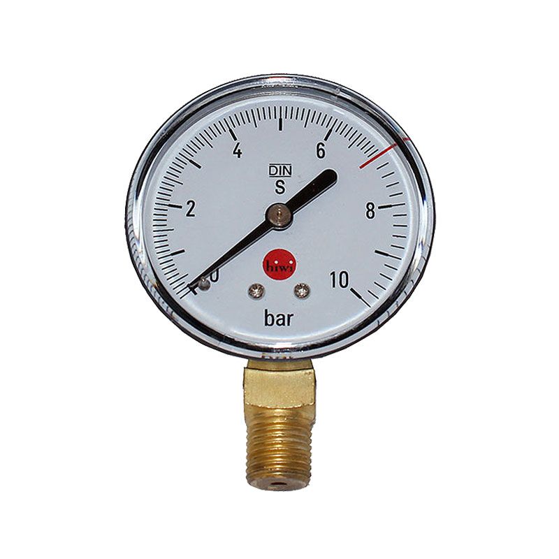 Manometer 0 bis 10 bar radial 1/4" ø 63mm