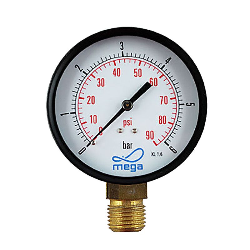 Manometer 0 bis 6 bar radial 1/4" ø 50mm
