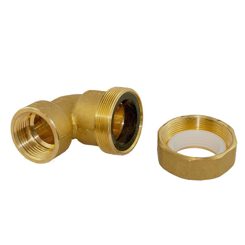 Messing PE Winkel 90° mit Innengewinde