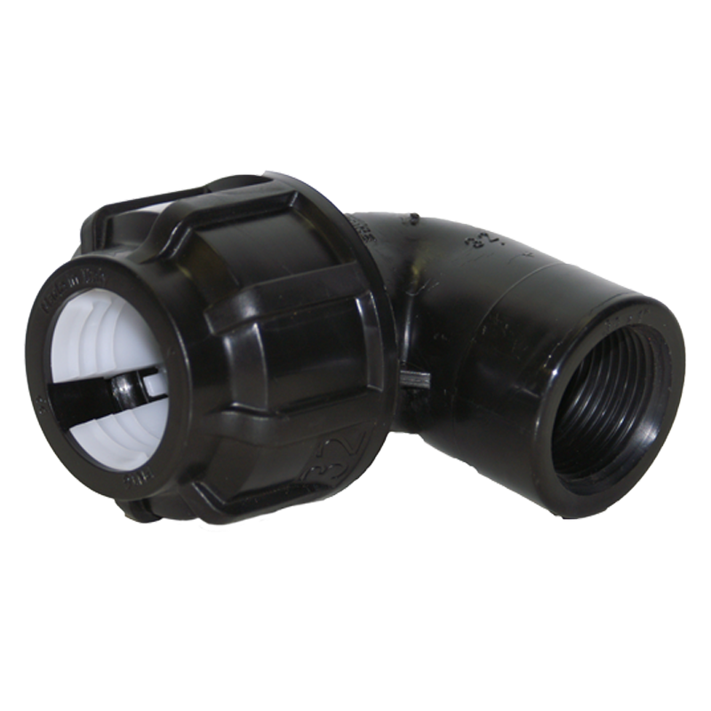 PE Winkel 90° mit Innengewinde