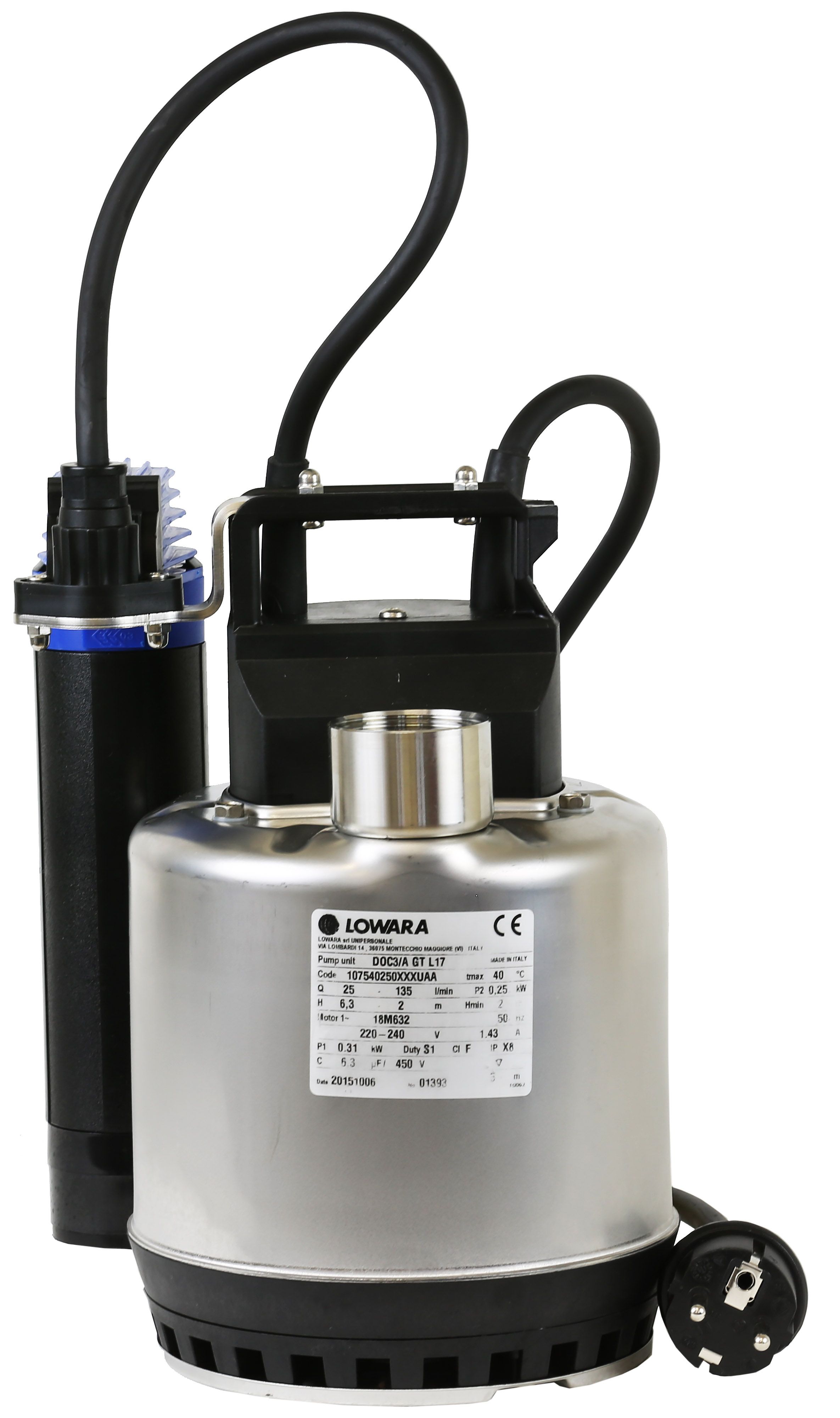 Pumpe Lowara DOC 3A GT mit 10m Kabel