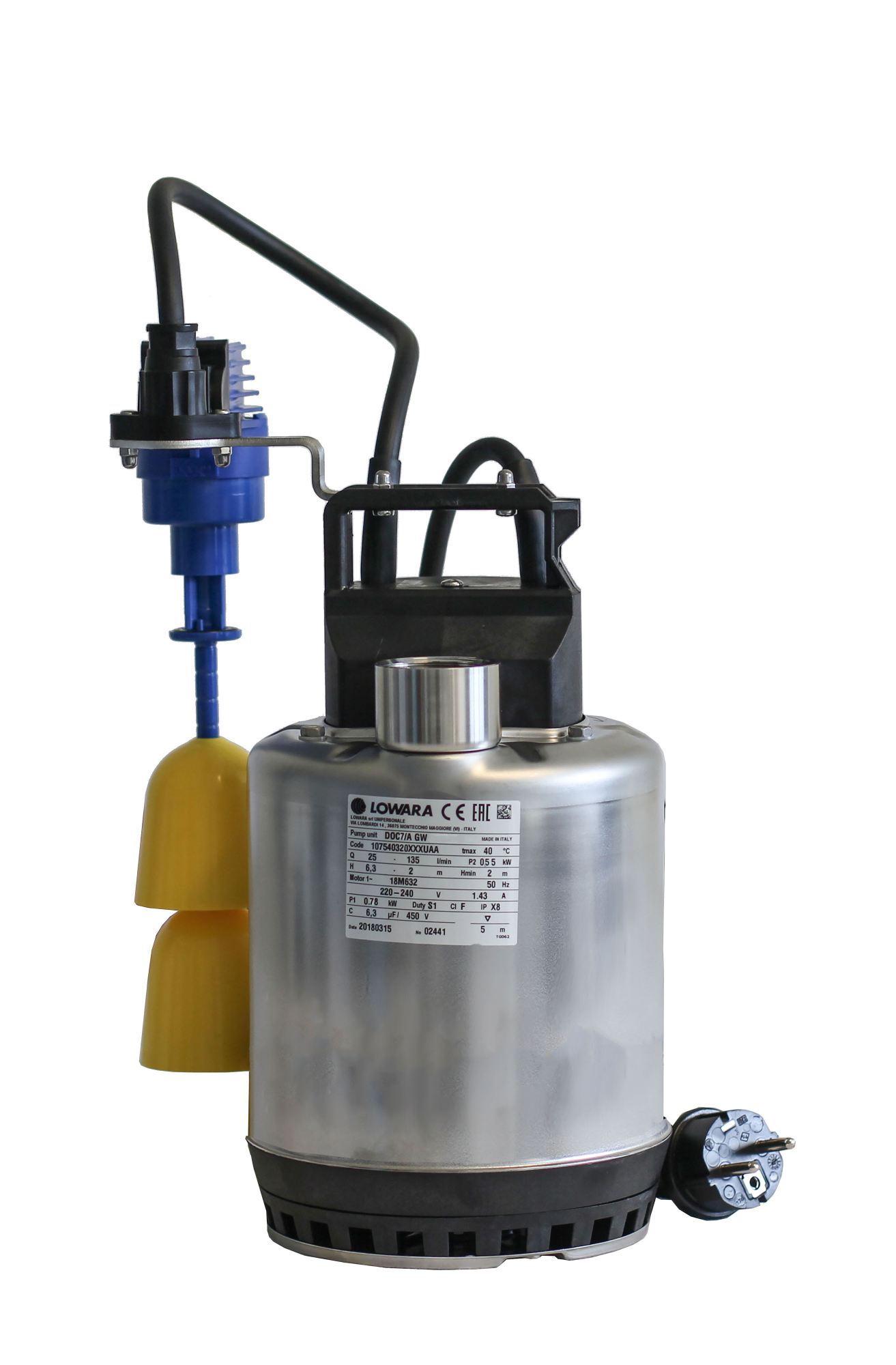 Pumpe Lowara DOC 7/A GW mit 10m Kabel