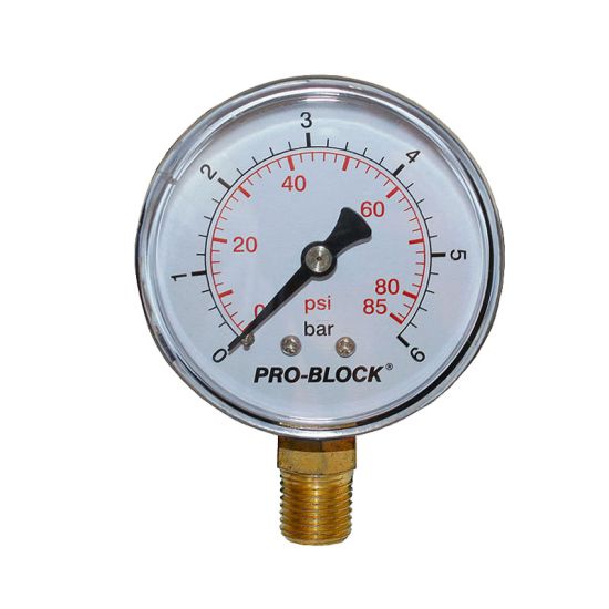 Manometer 0 bis 6 bar radial 1/4" ø 63mm